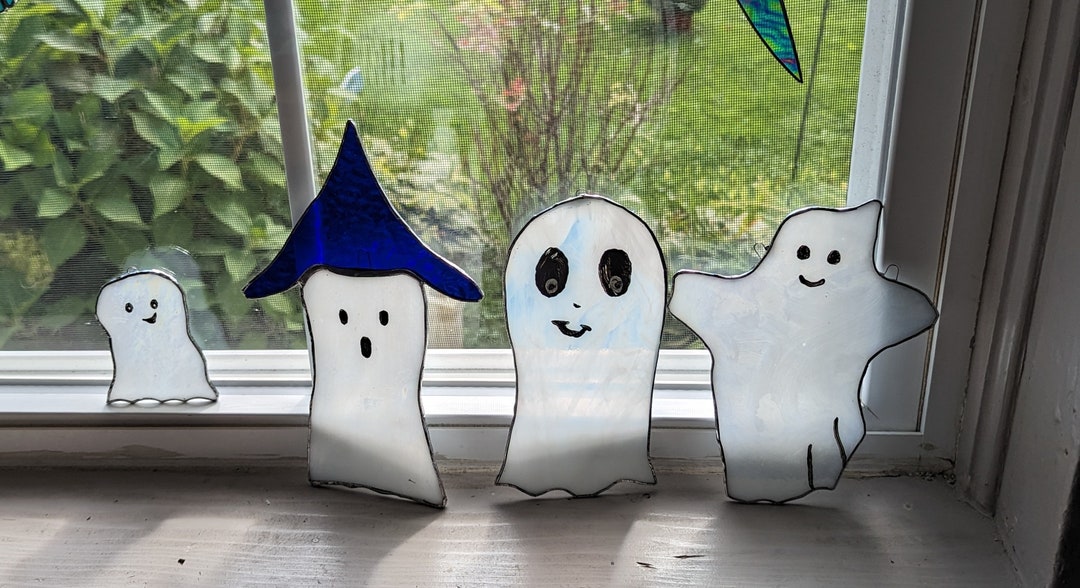 Stained Glass Handcrafted GHOSTS - Etsy