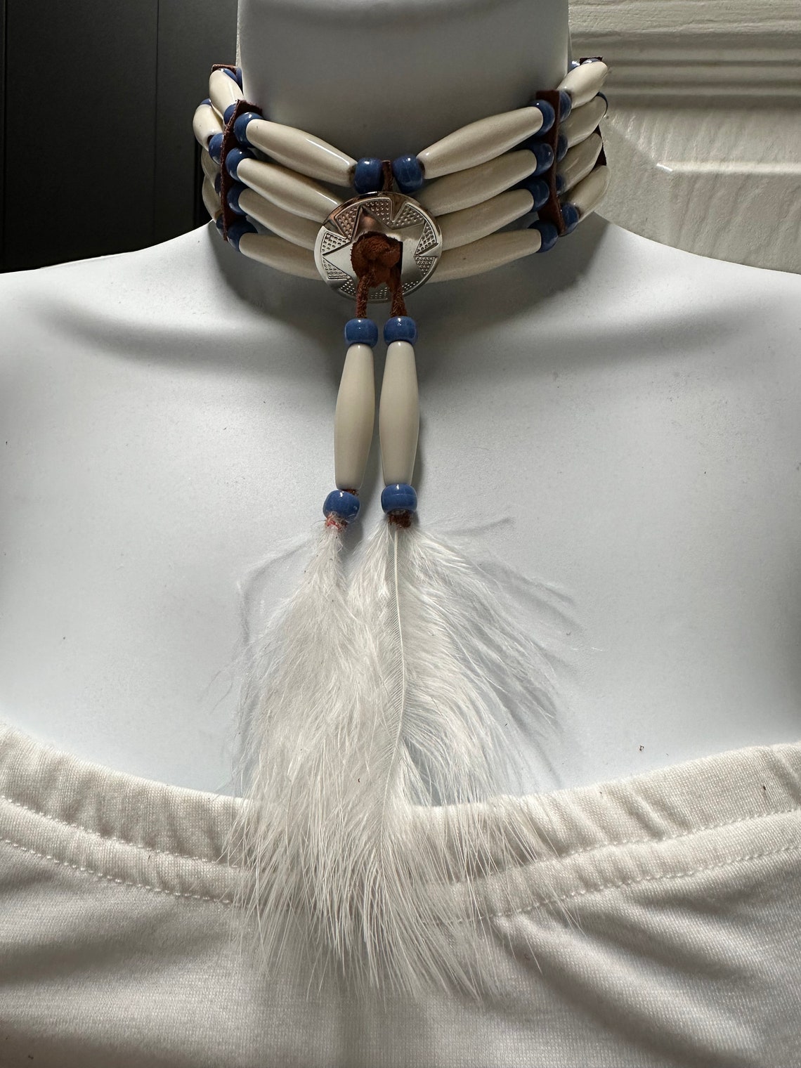 Handmade Native American Bone Choker - Etsy