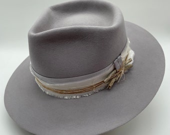 Grey Felt Fedora - Etsy