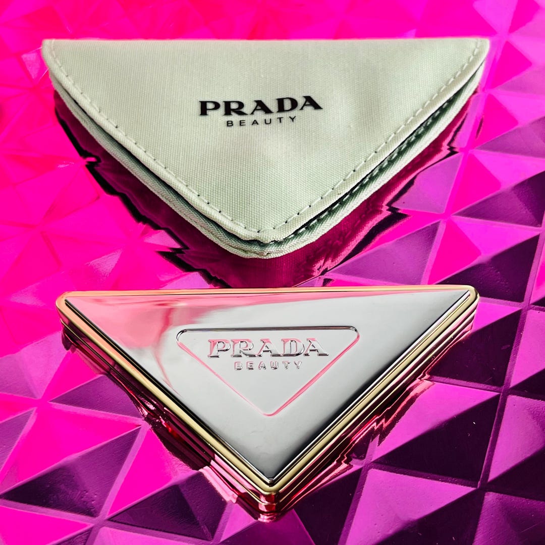 Prada Compact Mirror Vintage 2000s -designer Handbag Mirror - Etsy