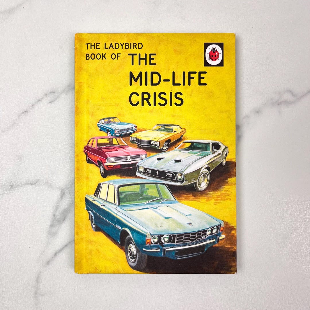 Fun Book the Midlife Crisis Ladybird Book Perfect Fun Gift for the Man ...