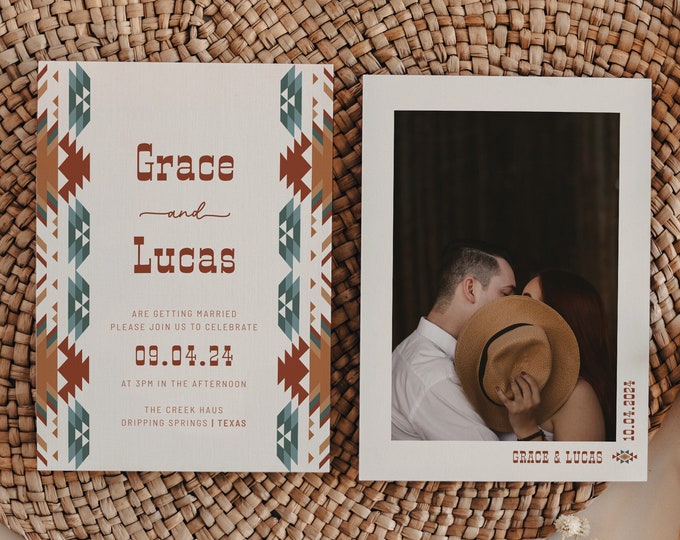 The High Desert Suite: Western Wedding Invitations, Cowboy Wedding ...