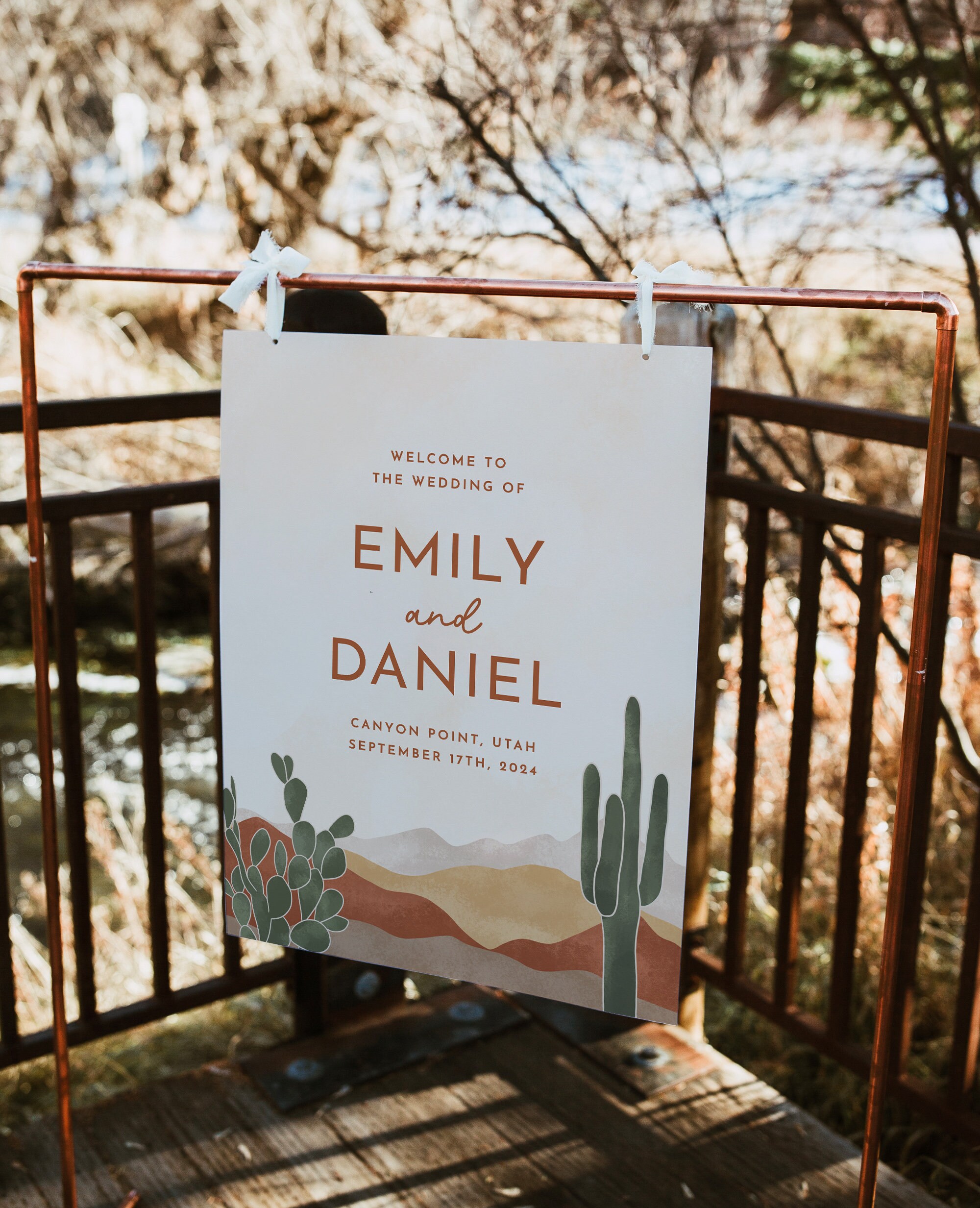 Desert Wedding Welcome Sign Template Boho Wedding Welcome Sign - Etsy