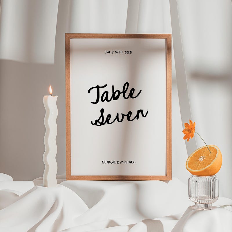 Wedding Table Numbers - Etsy