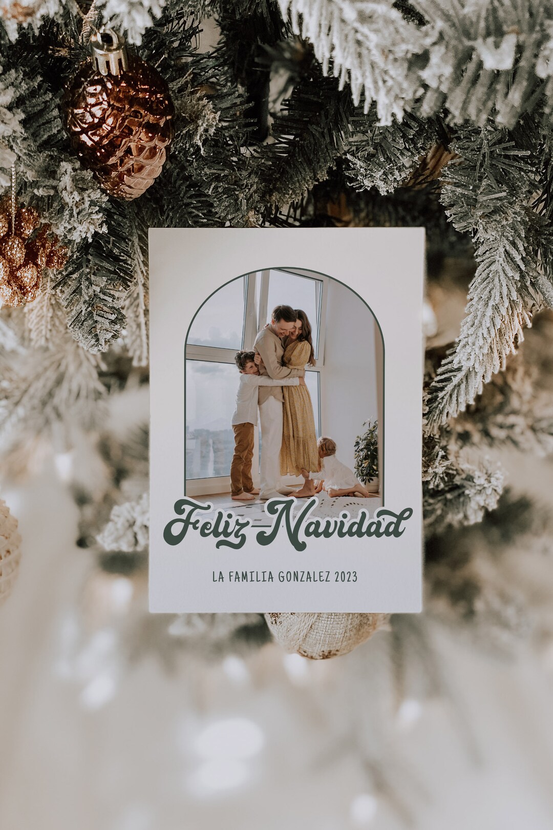 Feliz Navidad Card Template Spanish Christmas Card Template Download ...