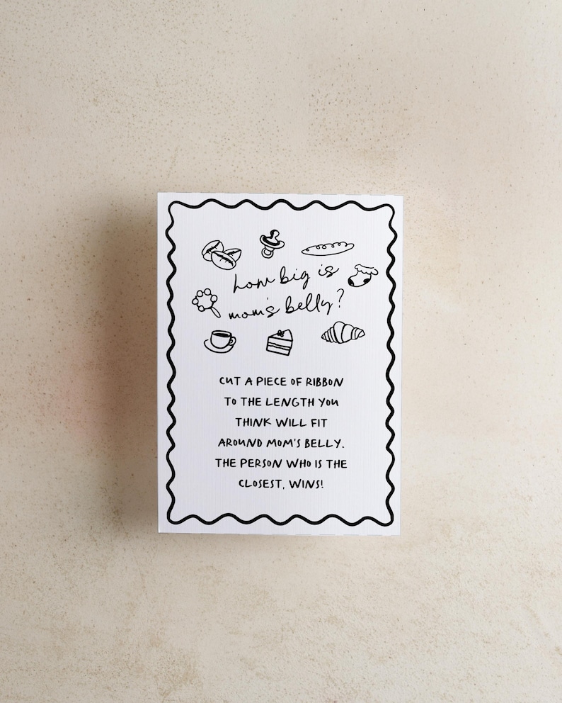 Cafe Bebe Baby Shower Games Bundle, French Cafe Baby Shower Games ...