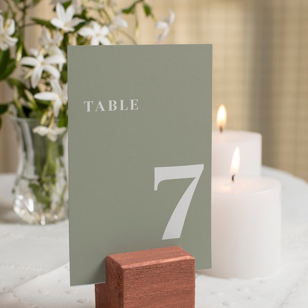 Green Table Number - Etsy