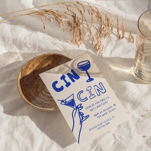 Cin Cin Birthday Party Invitation, Adult Wine Birthday Dinner ...