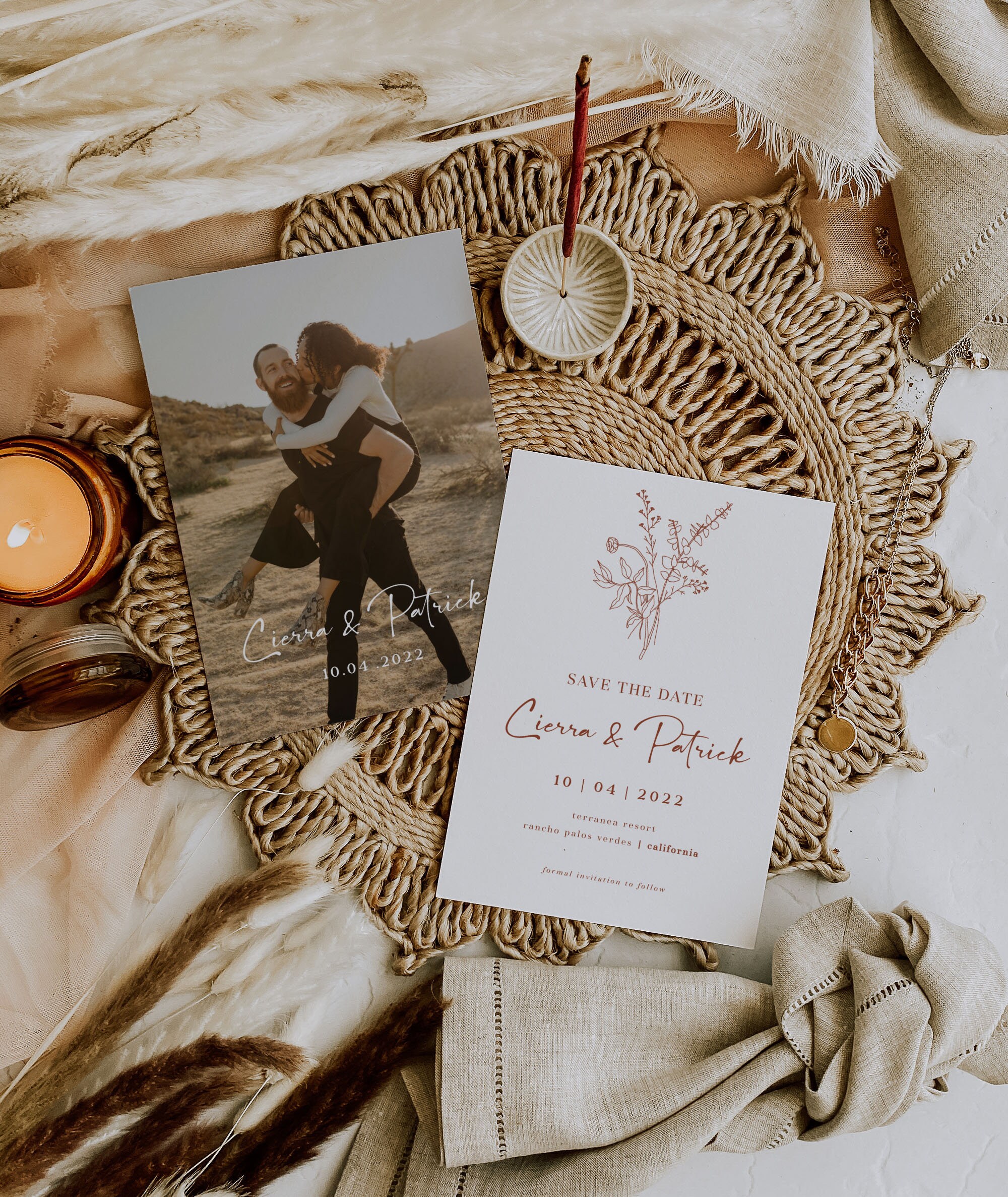Boho Save The Date Template