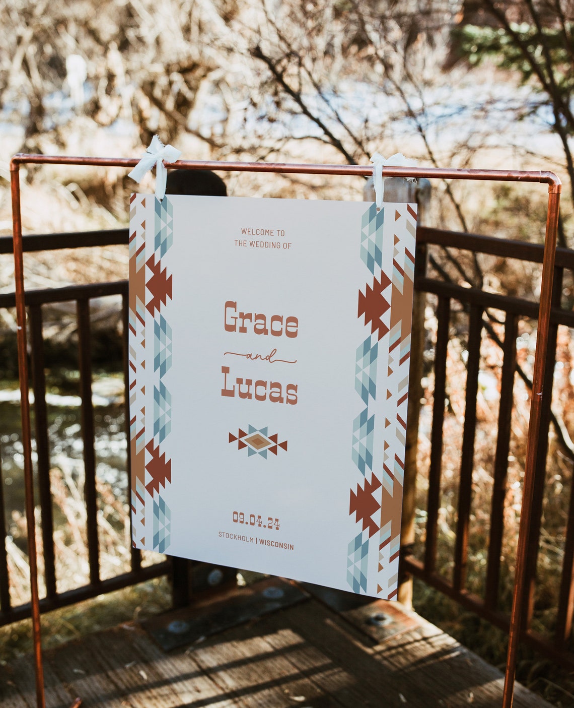 Western Wedding Welcome Sign Template Cowboy Southwestern - Etsy