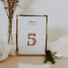 Modern Western Wedding Table Numbers Desert Wedding Table Numbers Texas ...