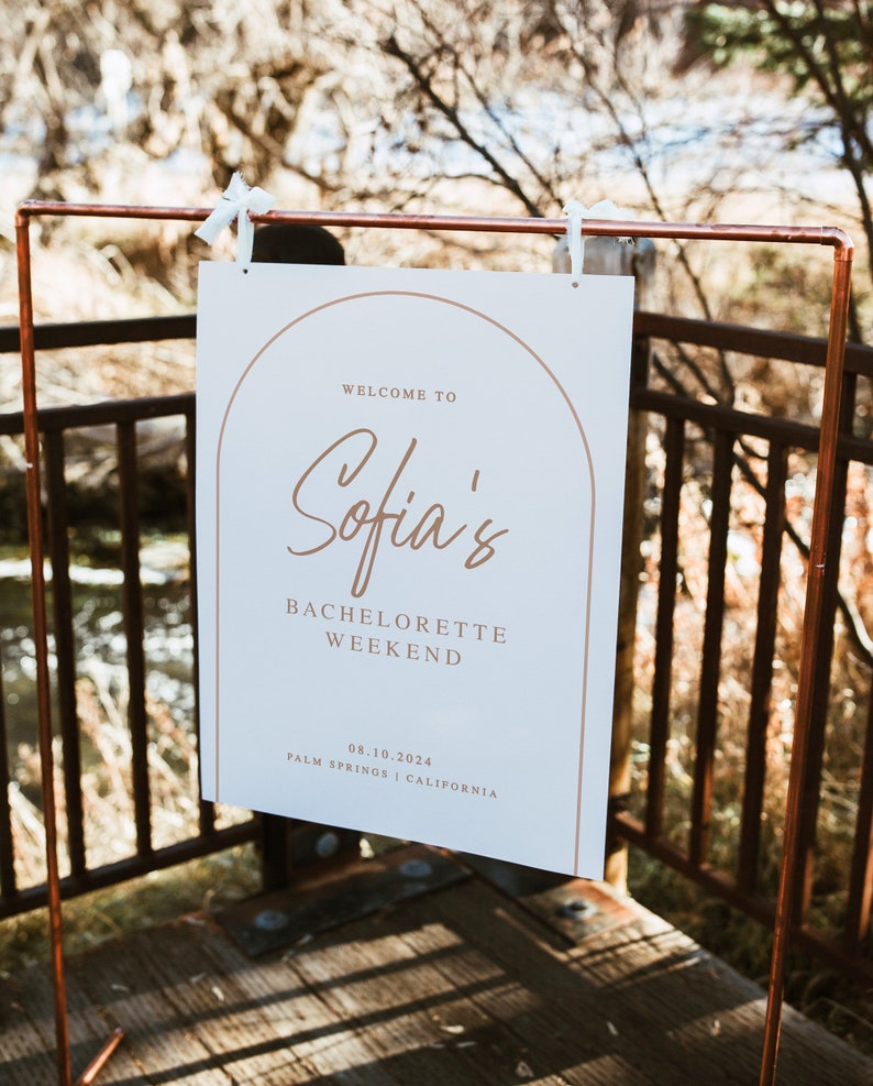 Bachelorette Welcome Sign Template Bachelorette Weekend Sign - Etsy