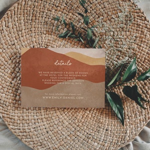 Desert Wedding Invitation Suite Template Invitation Set Mountain ...