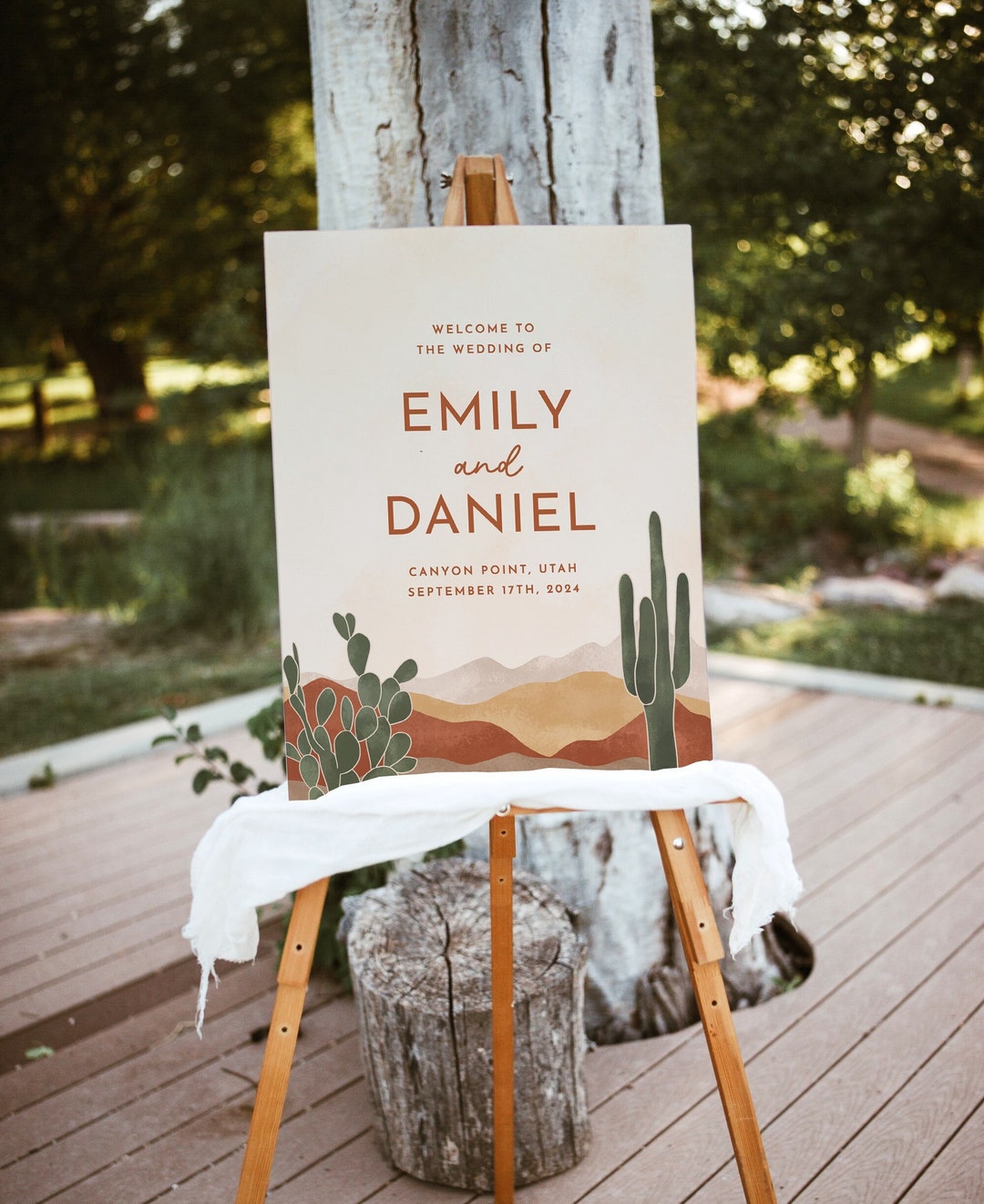 Desert Wedding Welcome Sign Template Boho Wedding Welcome Sign Boho ...