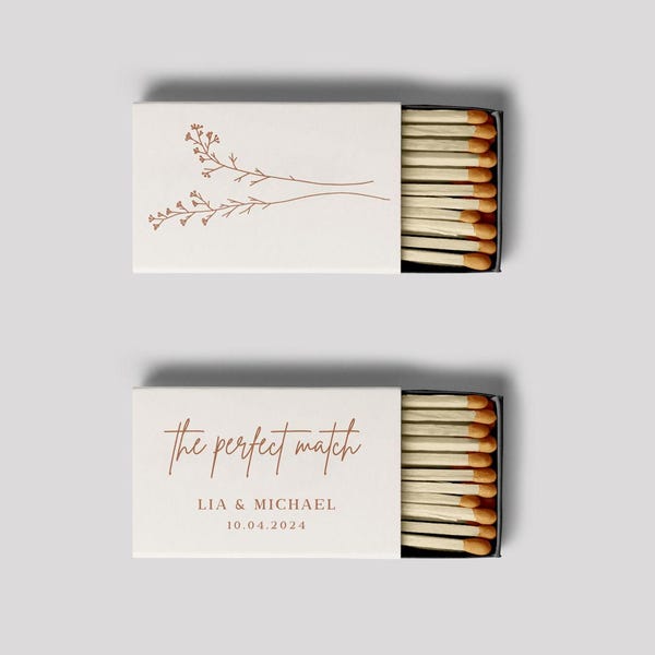 Wedding Matches - Etsy