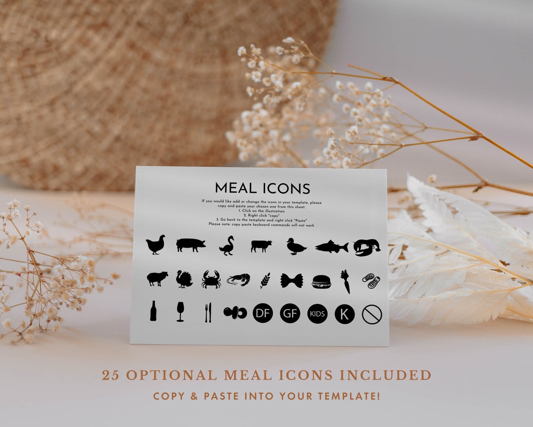 Meal Icons - Etsy