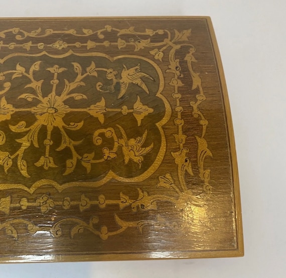 Mapsa Swiss Musical Movement Lacquered Wooden Footed … - Gem