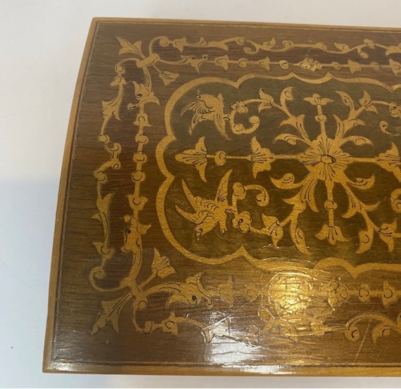 Mapsa Swiss Musical Movement Lacquered Wooden Footed … - Gem