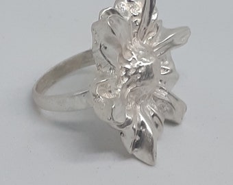 Sunflower Ring Sterling Silver Sunflower Ring With Flower Band Summer ...