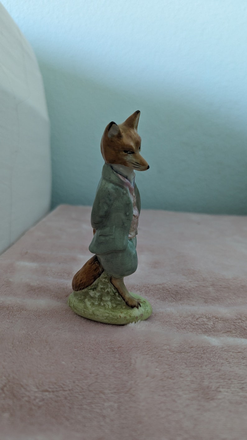 Vintage Foxy Whiskered Gentleman Figurine - Etsy