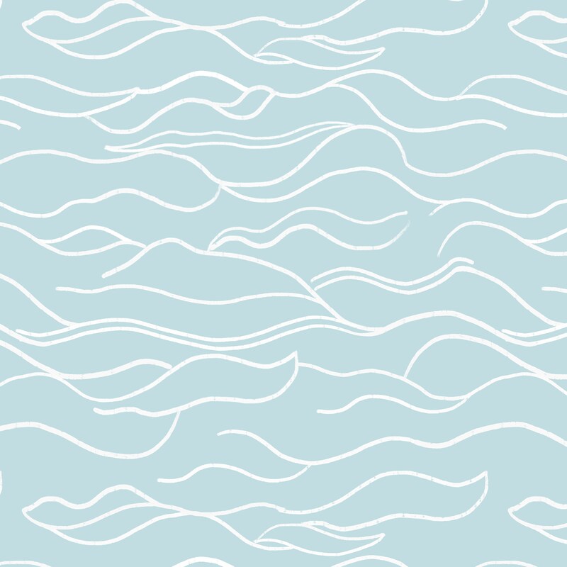 Blue Wave Transfer - Etsy