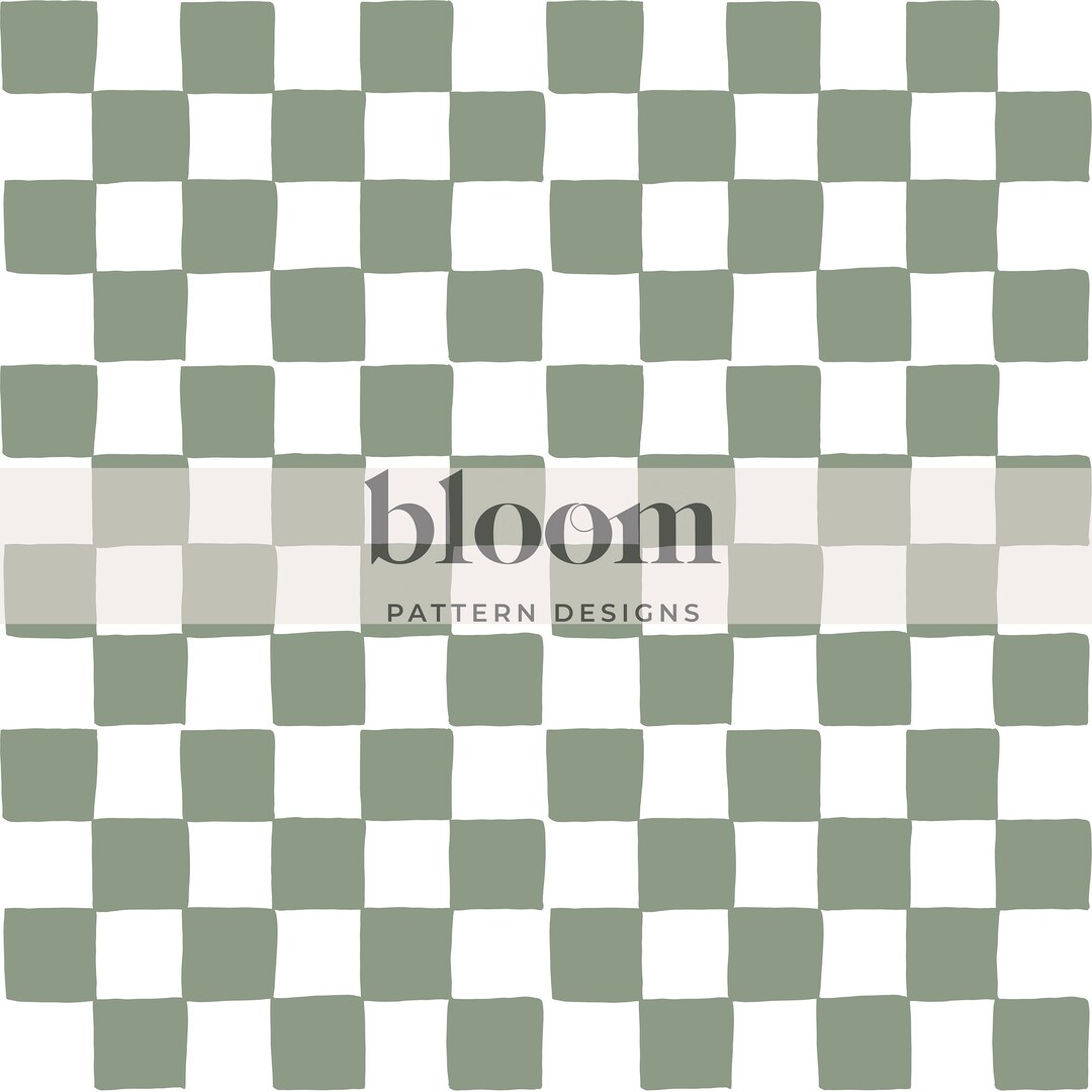 Sage Checkers Seamless Repeat Pattern Green Checkered, Buffalo Check ...
