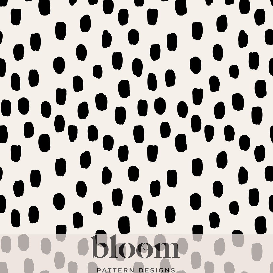 Scattered Polka Dots Seamless Pattern Digital Design - Abstract Dots in ...