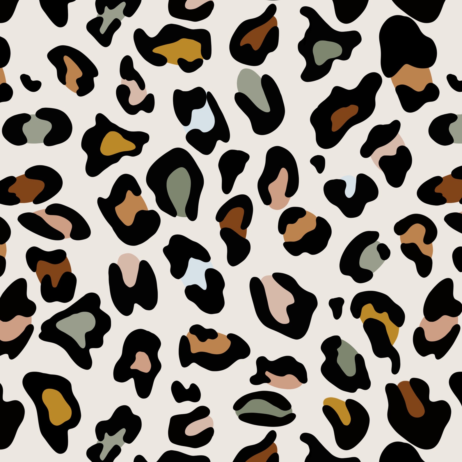 Spotted Animal Print Design - Seamless Clipart File. Leopard, Cheetah ...