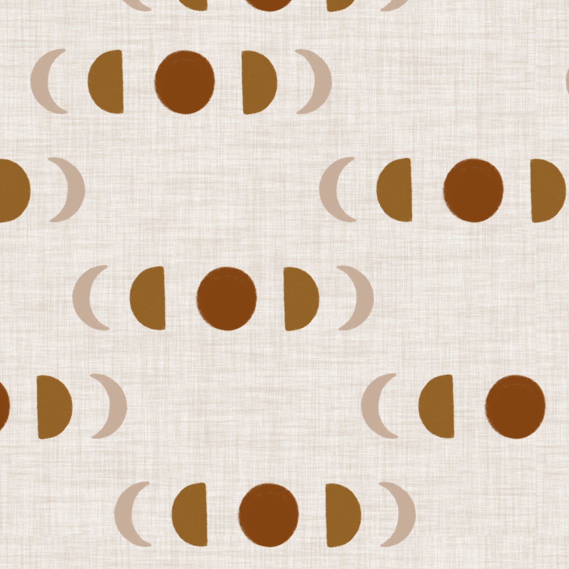 Moon Phases Seamless Pattern Design Digital File Clipart. - Etsy UK