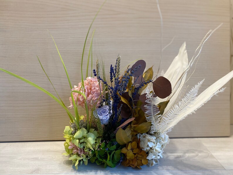 Four Seasons Centerpiece Mixed Preserved Flower Arrangement - Etsy