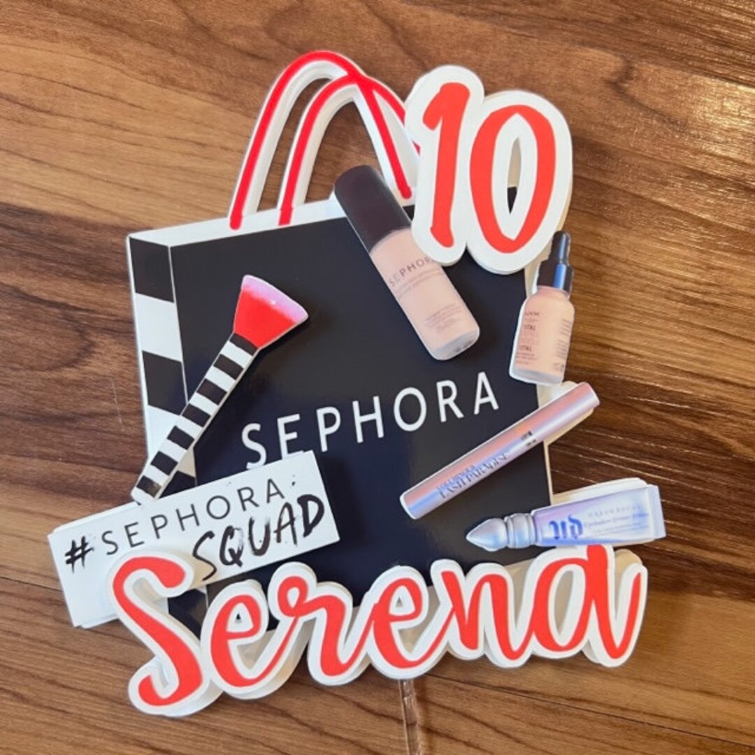Sephora Makeup Party 3D Cake Topper. Lipgloss Mascara - Etsy