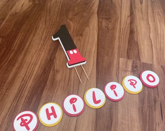 Mickey Mouse Letters One - Etsy