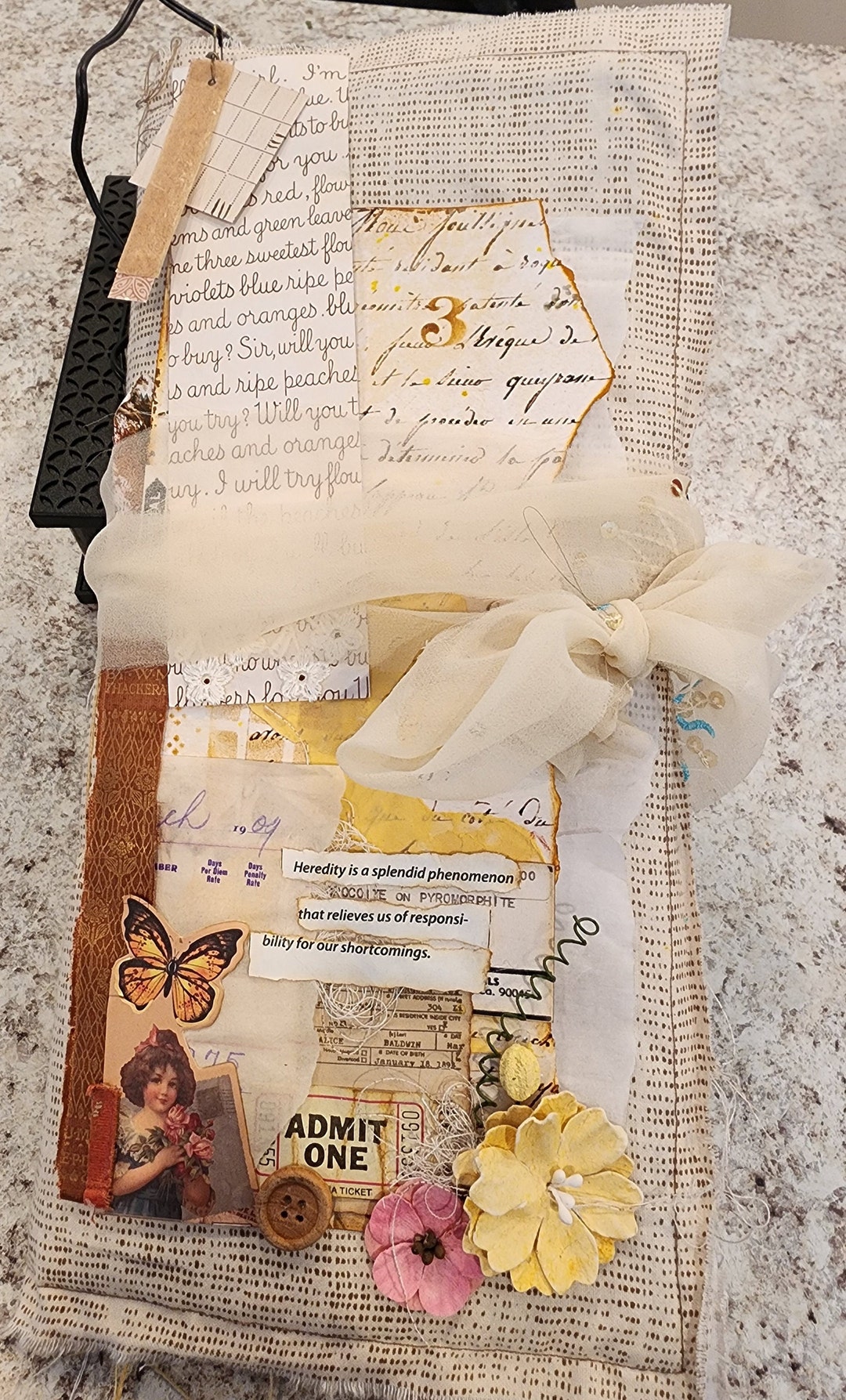 Lovely Distressed Floral Handmade Junk Journal - Etsy