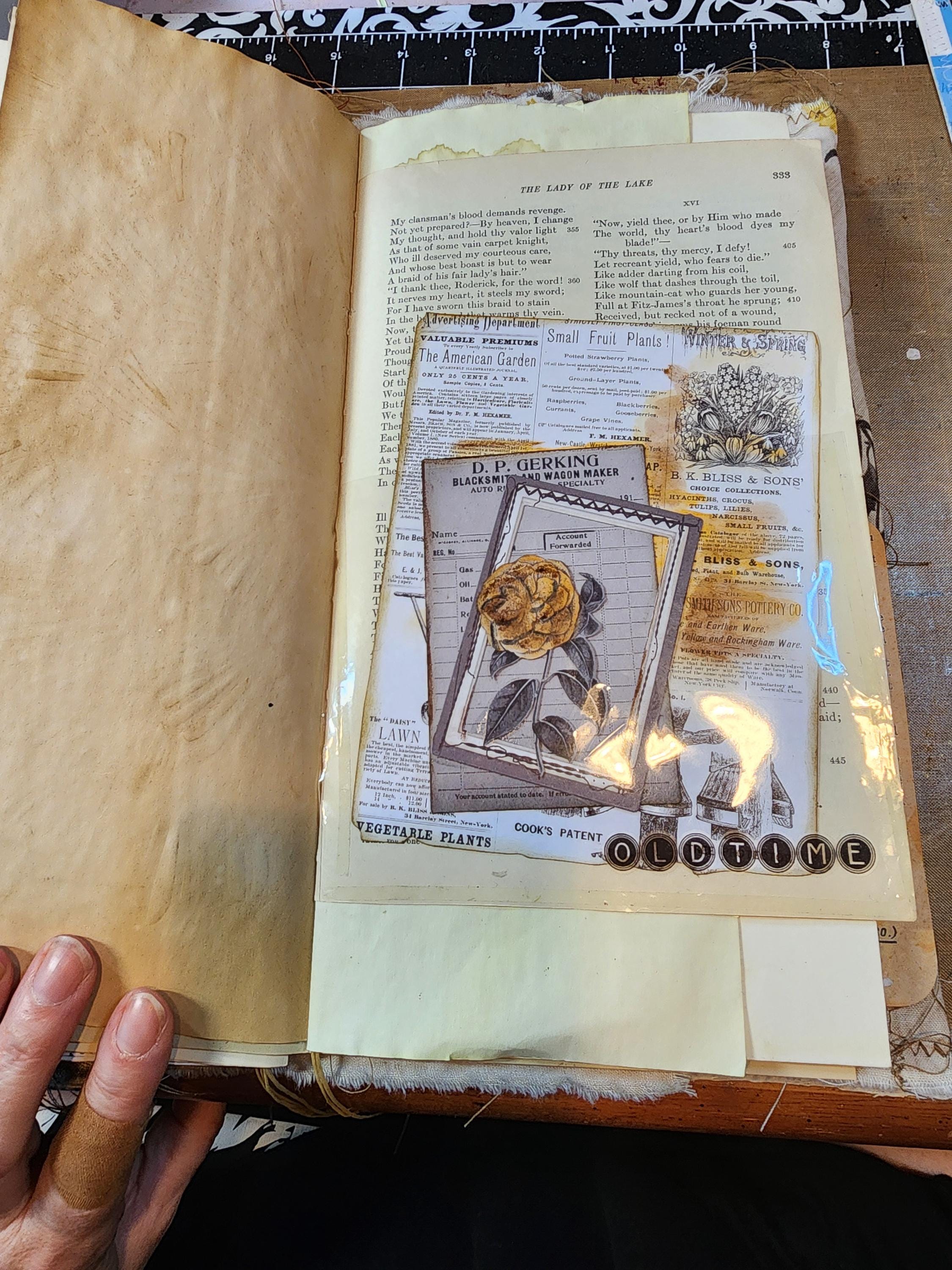 Beautiful Shabby Chic #grunge Junk Journal - 3 Signatures - Must See ...