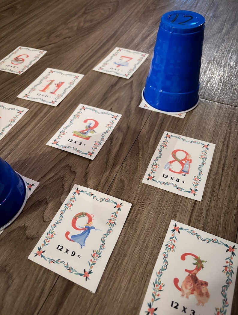 12 Days of Multiplication Math Game - Etsy