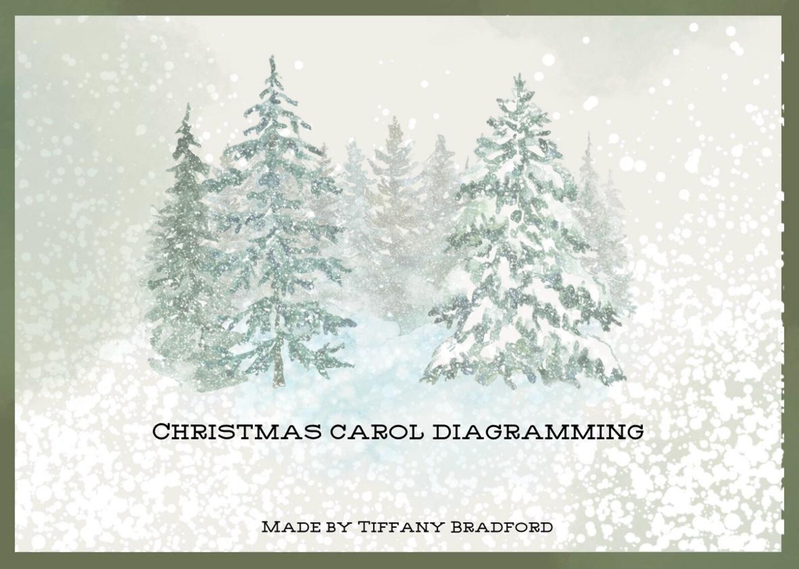 Christmas Carol Diagrams - Etsy
