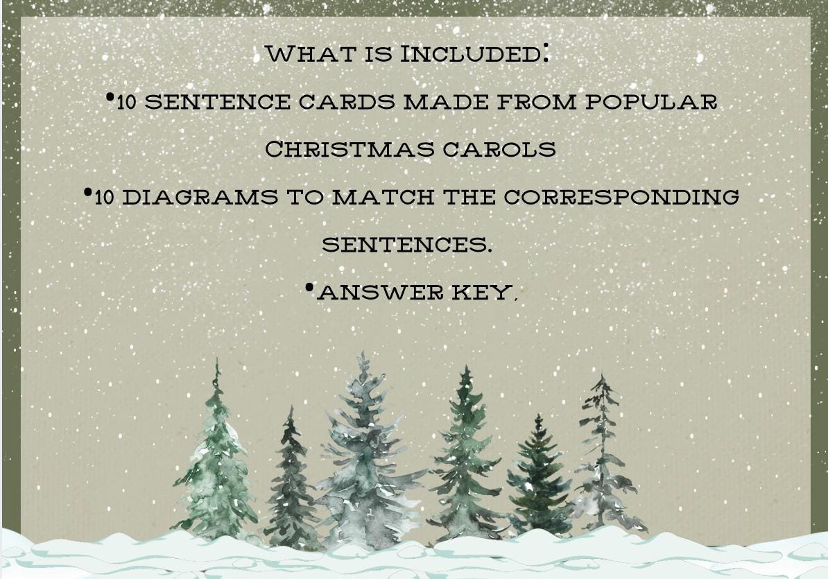 Christmas Carol Diagrams - Etsy