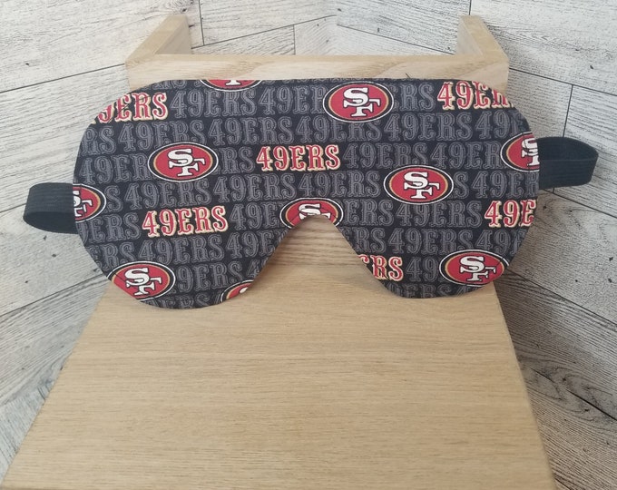 Eye Mask Sleep Mask Handmade San Francisco 49ers Team Fabric NFL ...