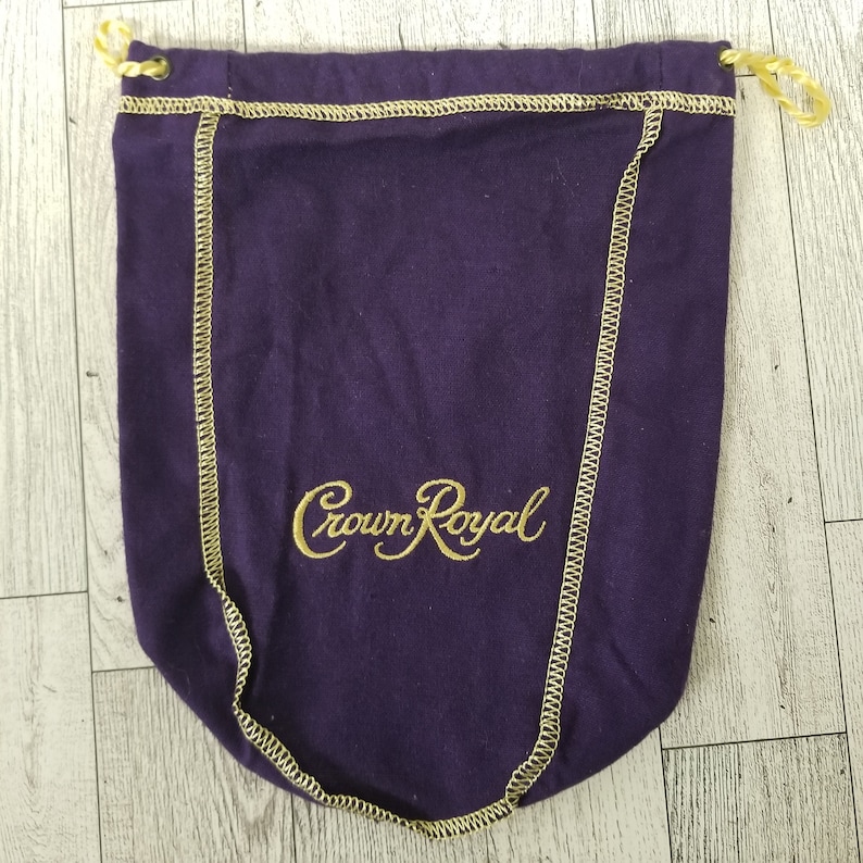 Crown Royal Purple Bag 9 With Draw String 750ml Cloth - Etsy