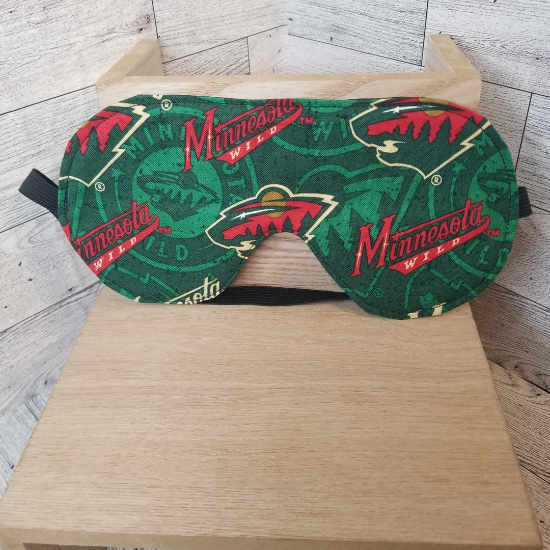 Eye Mask Sleep Mask Handmade Minnesota Wild Team Fabric NHL Hockey ...