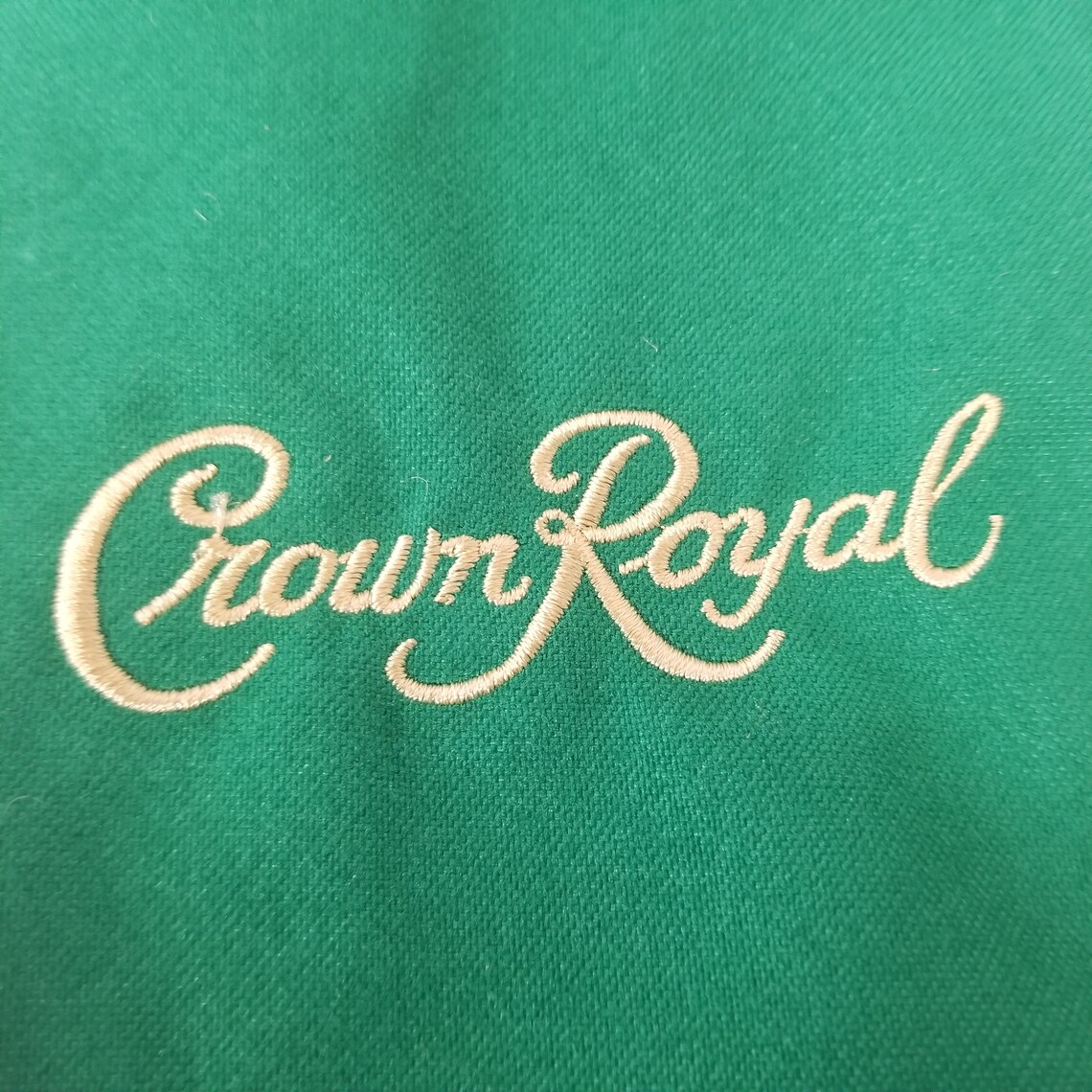 Crown Royal Apple Green Bag 9" With Draw String 750ml Cloth Bag Great ...