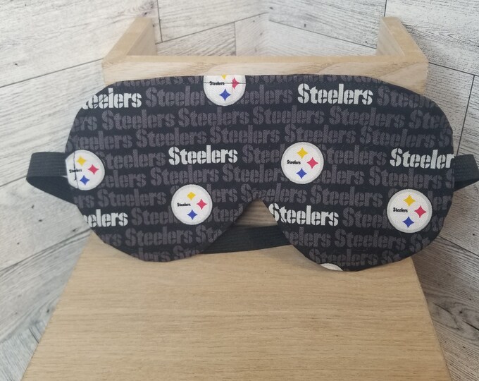 Eye Mask Sleep Mask Handmade, Pittsburgh Steelers Team Fabric NFL ...