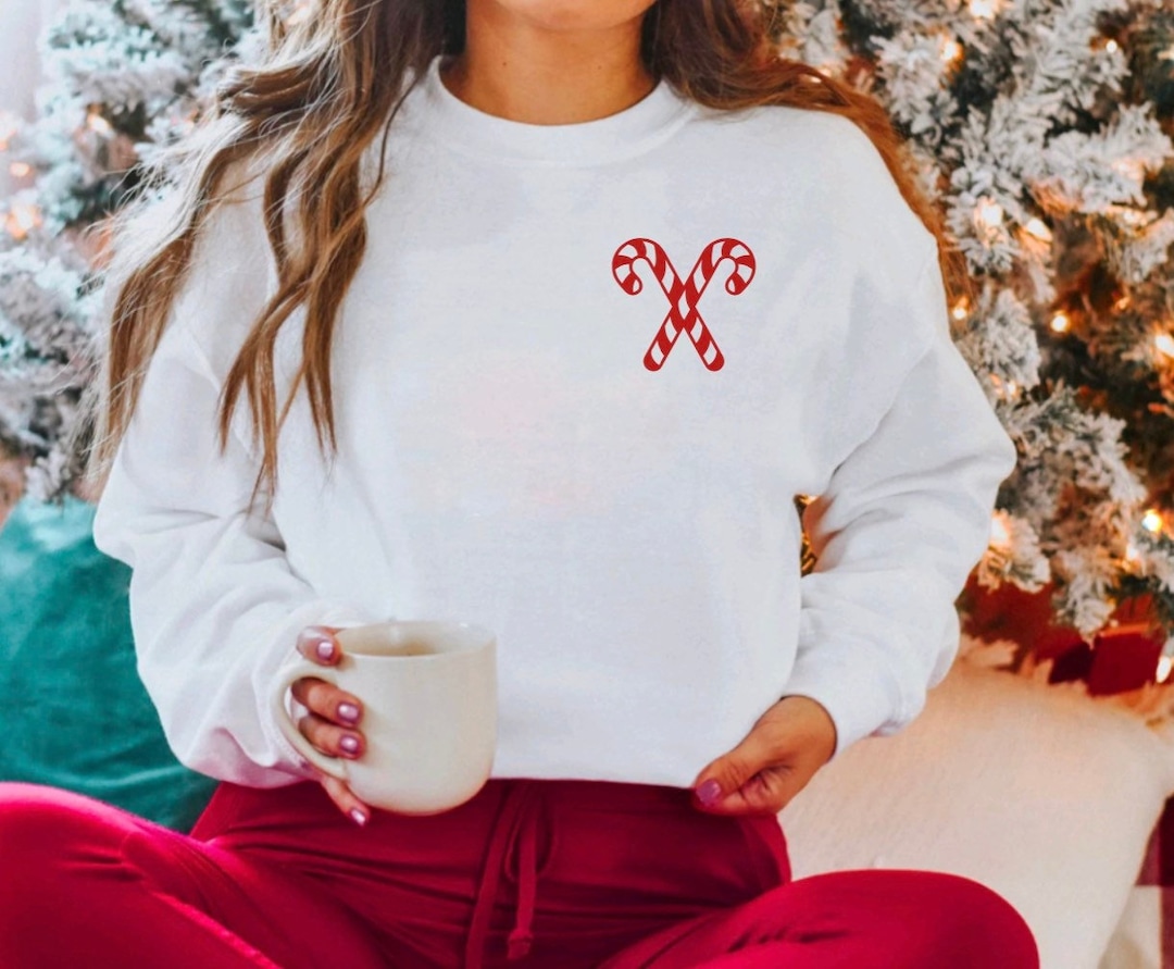 Candy Cane Sweatshirt / Candy Cane Swag / Candy Cane Sweaters / Candy ...