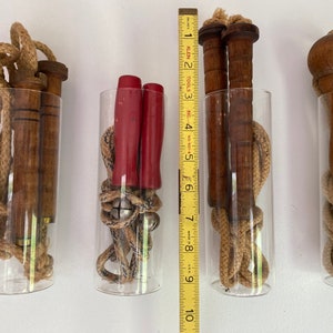 Vintage Wooden Jump Rope Wall Collection - Four Arranged as a 9" X 14 ...