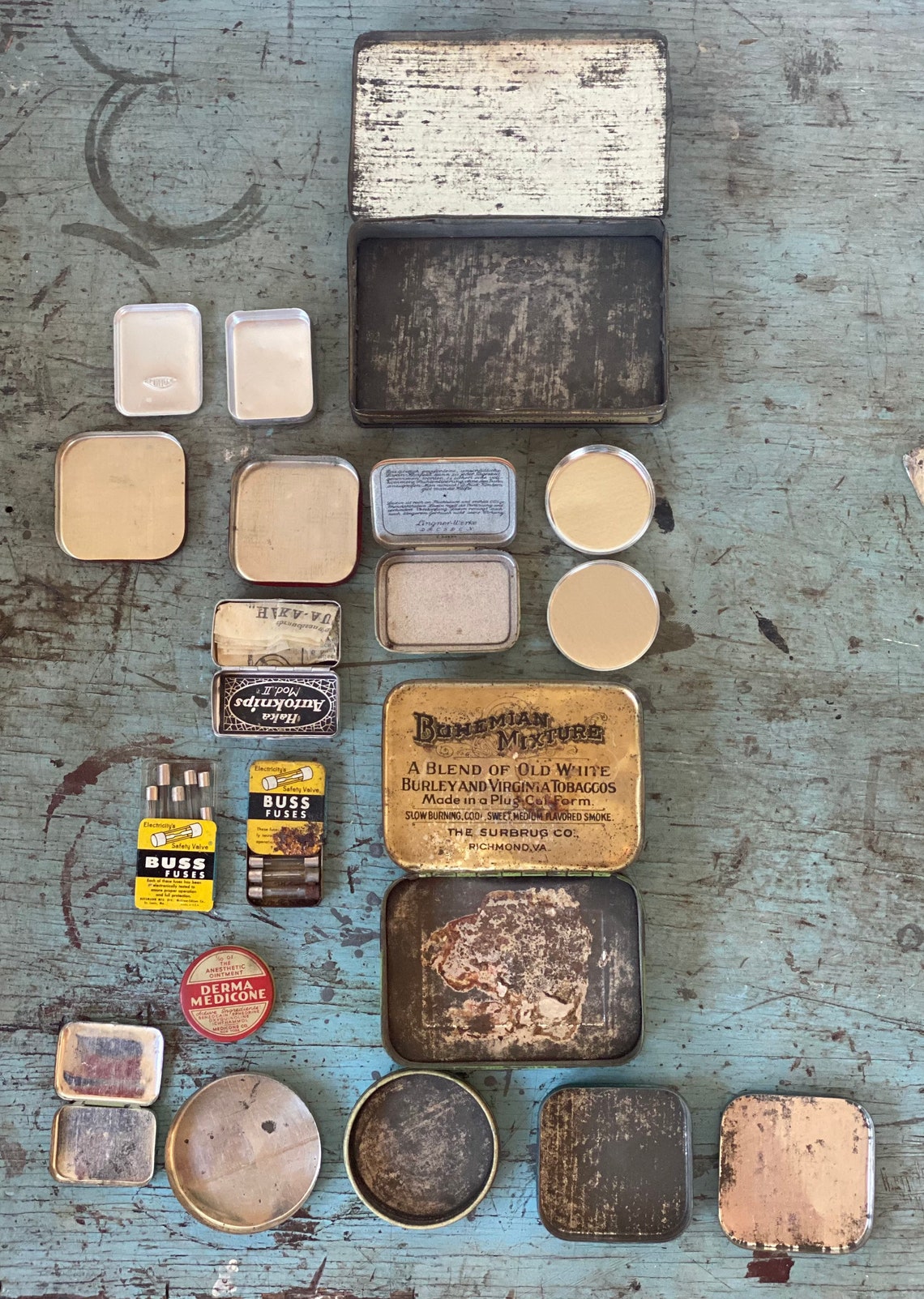 Vintage Advertising Tins Individually Typewriter Medical - Etsy