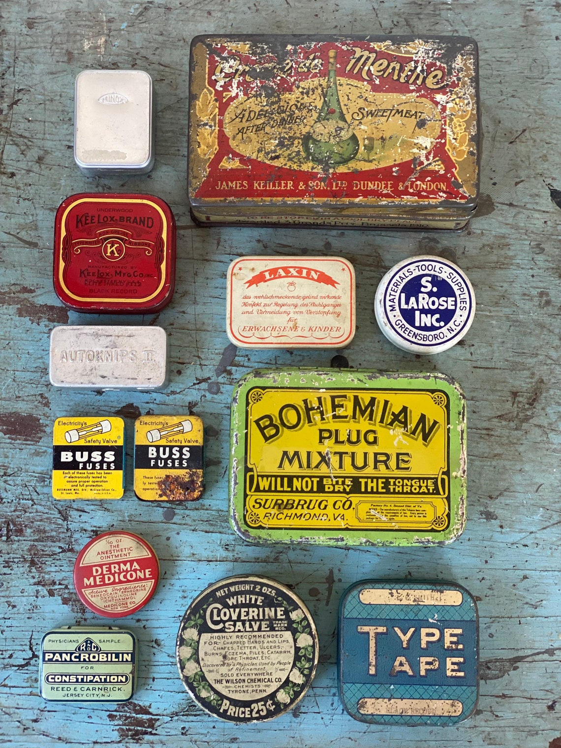 Vintage Advertising Tins Individually Typewriter Medical - Etsy
