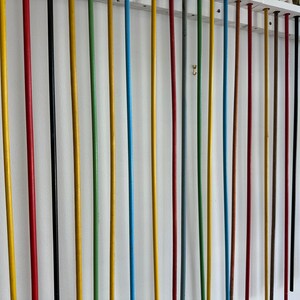 Vintage Wooden Circus Cane Collection Sets of 8 2 Available Colorful ...