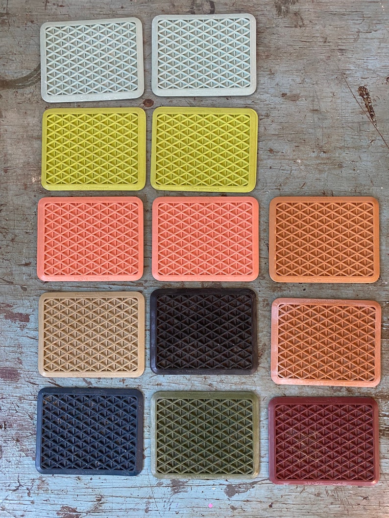 Vintage Set of 13 Rubbermaid KAR-RUG Coasters - Wooster Rubber Co ...