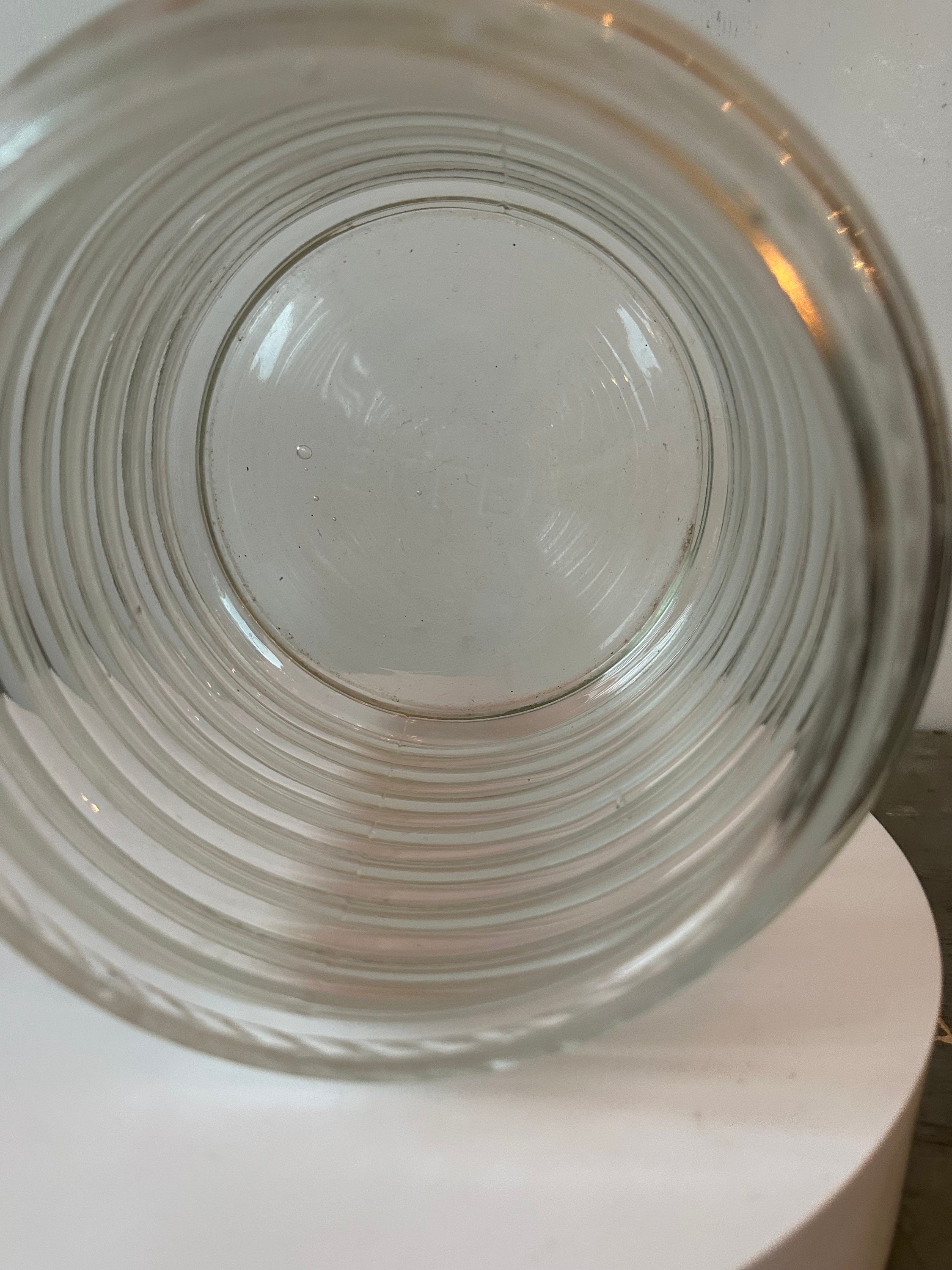 Vintage SELLERS Ribbed or Ripple Clear Counter Jar Antique Hoosier Jar ...