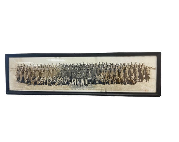 Vintage WWII Army Panoramic Black & White Photo - Military History ...